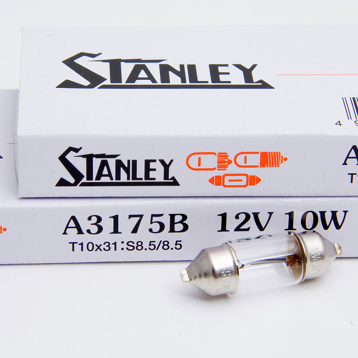 Stanley A3175B 12V 10W T10X31 Clear Auto Bulb, Made in Japan Quantity=1 ...