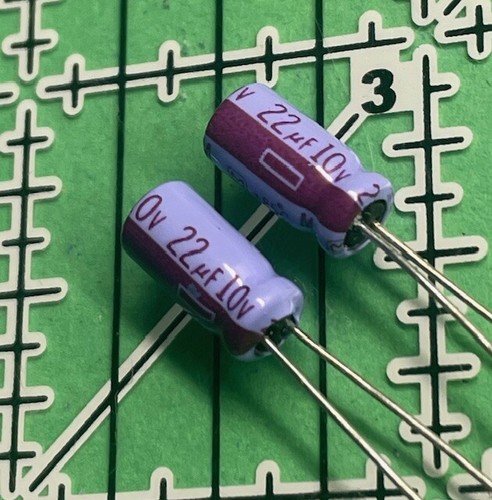 22uf 10v Radial Electrolytic Capacitor Panasonic New Bag Mini 25pcs | eBay