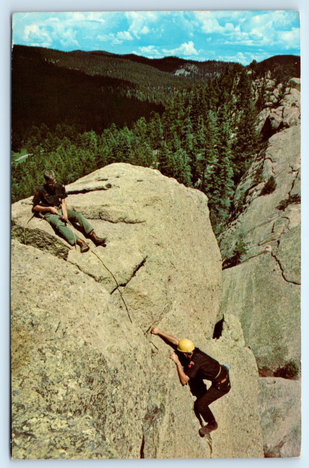 POSTCARD Challenging Rock Climbing Boy Scouts Philmont Scout Ranch ...