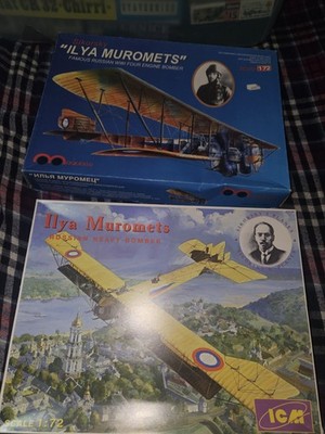 Lot Of 2 Vintage ILYA MUROMETS RUSSIAN HEAVY BOMBER Model Airplane Kits 1/72 | eBay