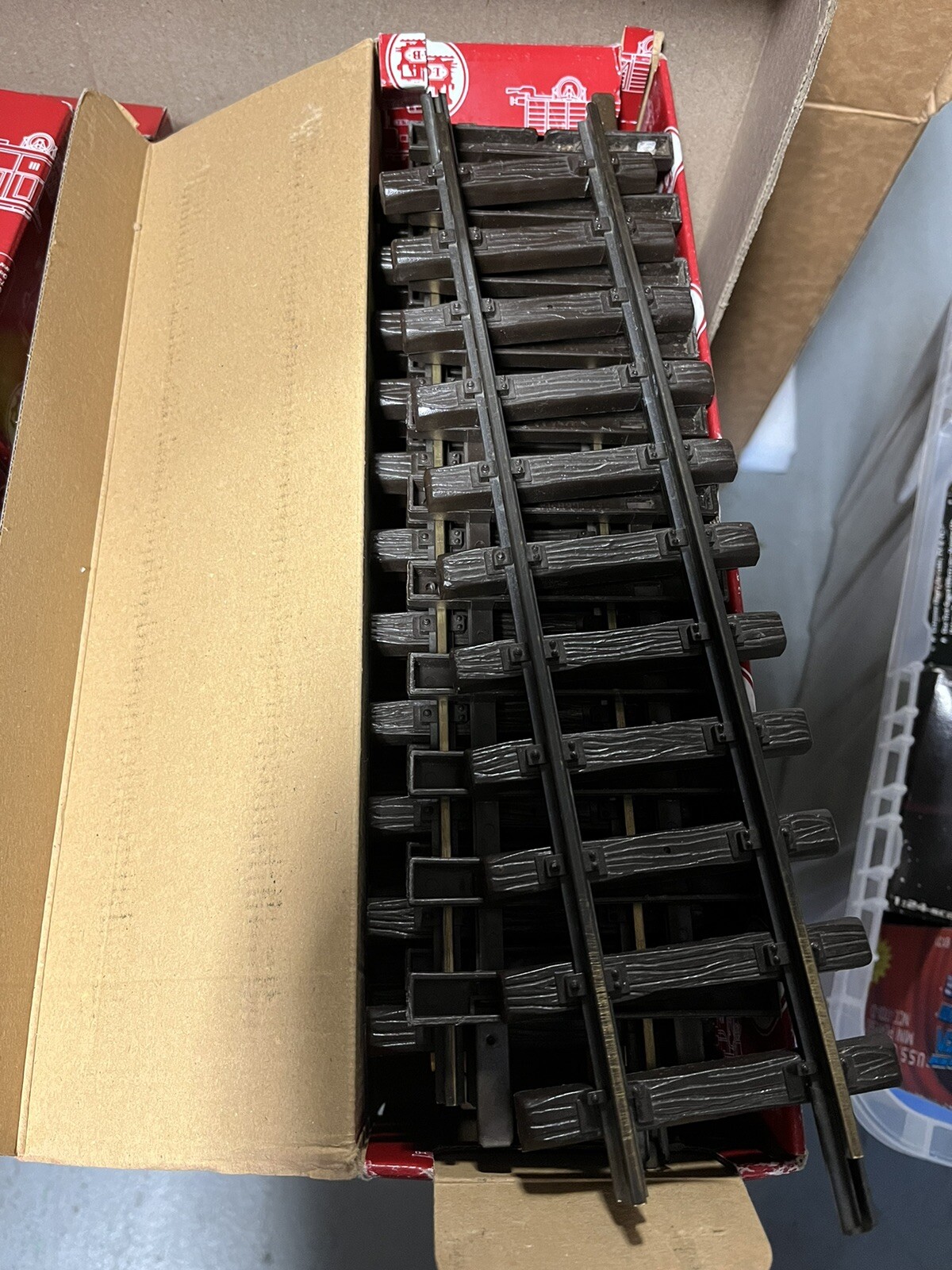 LGB 10000 G Gauge 12 Inch Brass Rail Straight Track Sections 300mm (Box ...