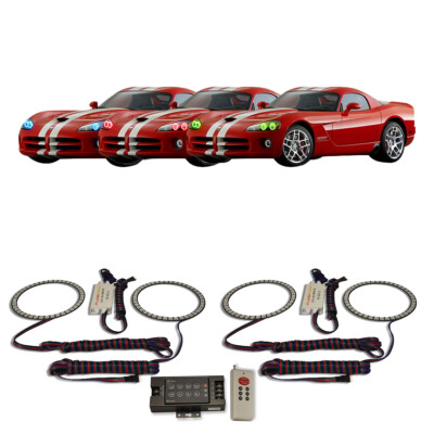 RGB Multi Color RF Headlight Halo kit for Dodge Viper 03-10 | eBay