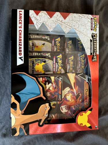 Pokémon TCG: Celebrations Collection Box Lance's Charizard V Factory ...