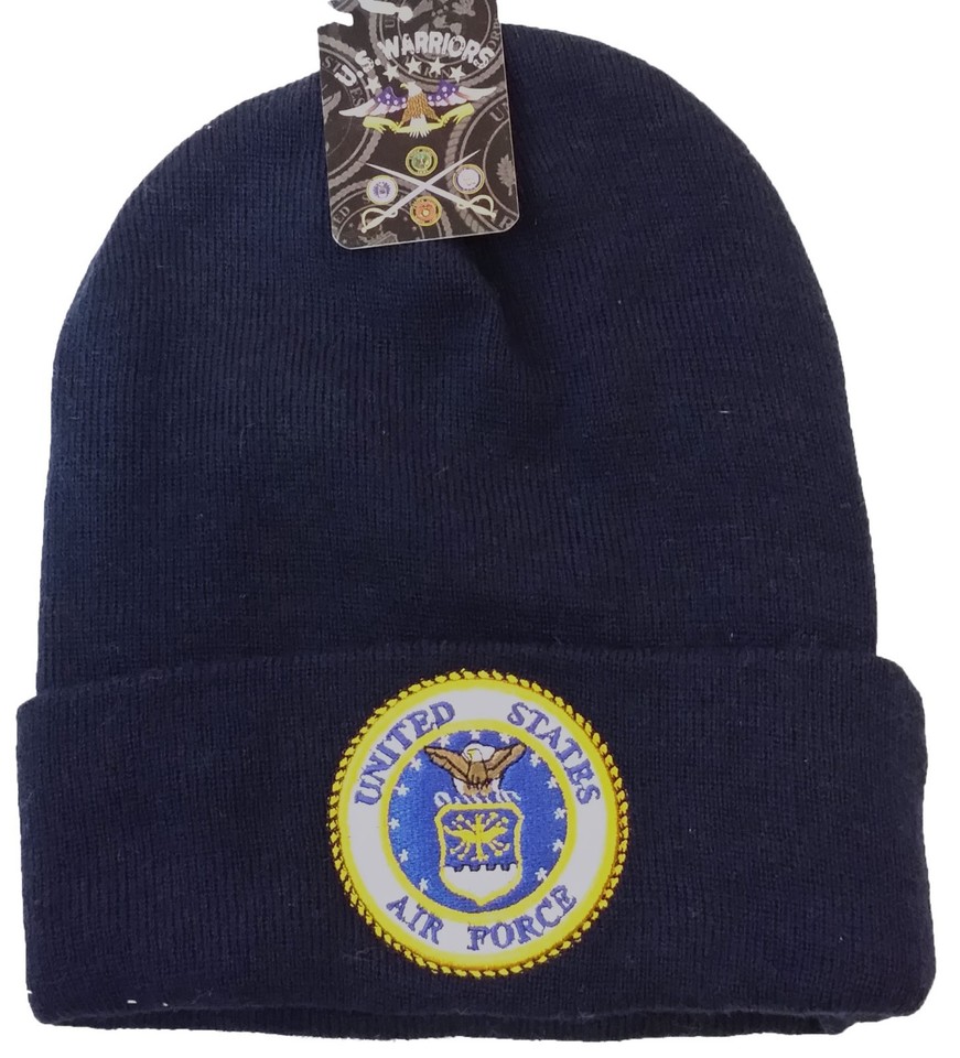 Licensed US Army Beanie Military Embroidered Logo Knit Hat Cap- Marine ...