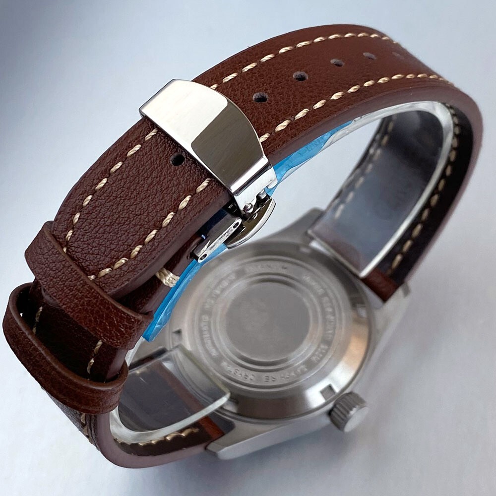 Tandorio Small Pilot 36mm Titanium Sapphie Glass NH34A GMT Men ...