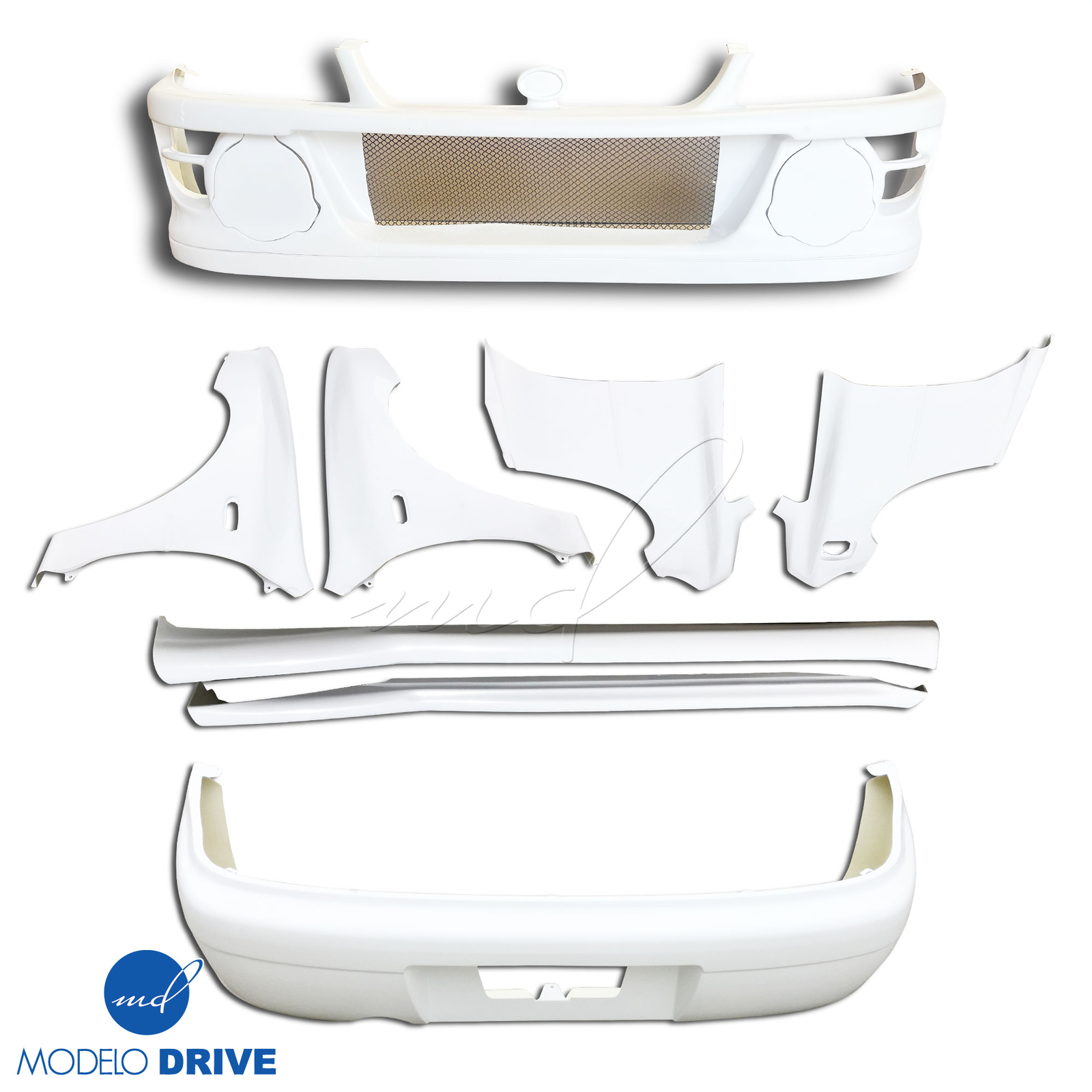 FRP LS WRC 98 Wide Body Kit 11pc (GC8) 2dr Coupe For Subaru Impreza 93 ...