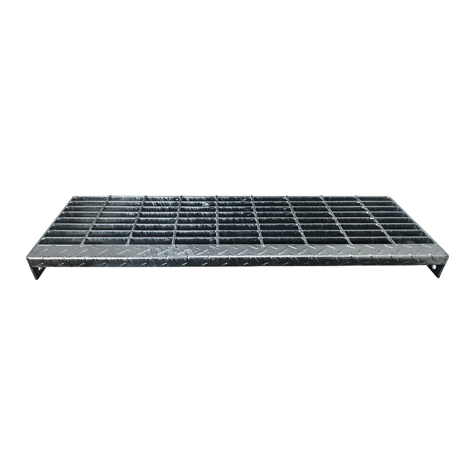 Metal Stair Tread Bar Grating Durbar Industrial Galvanised Self Colour ...