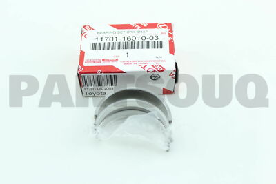 117011601003 Genuine Toyota BEARING, CRANKSHAFT 11701-16010-03 | eBay
