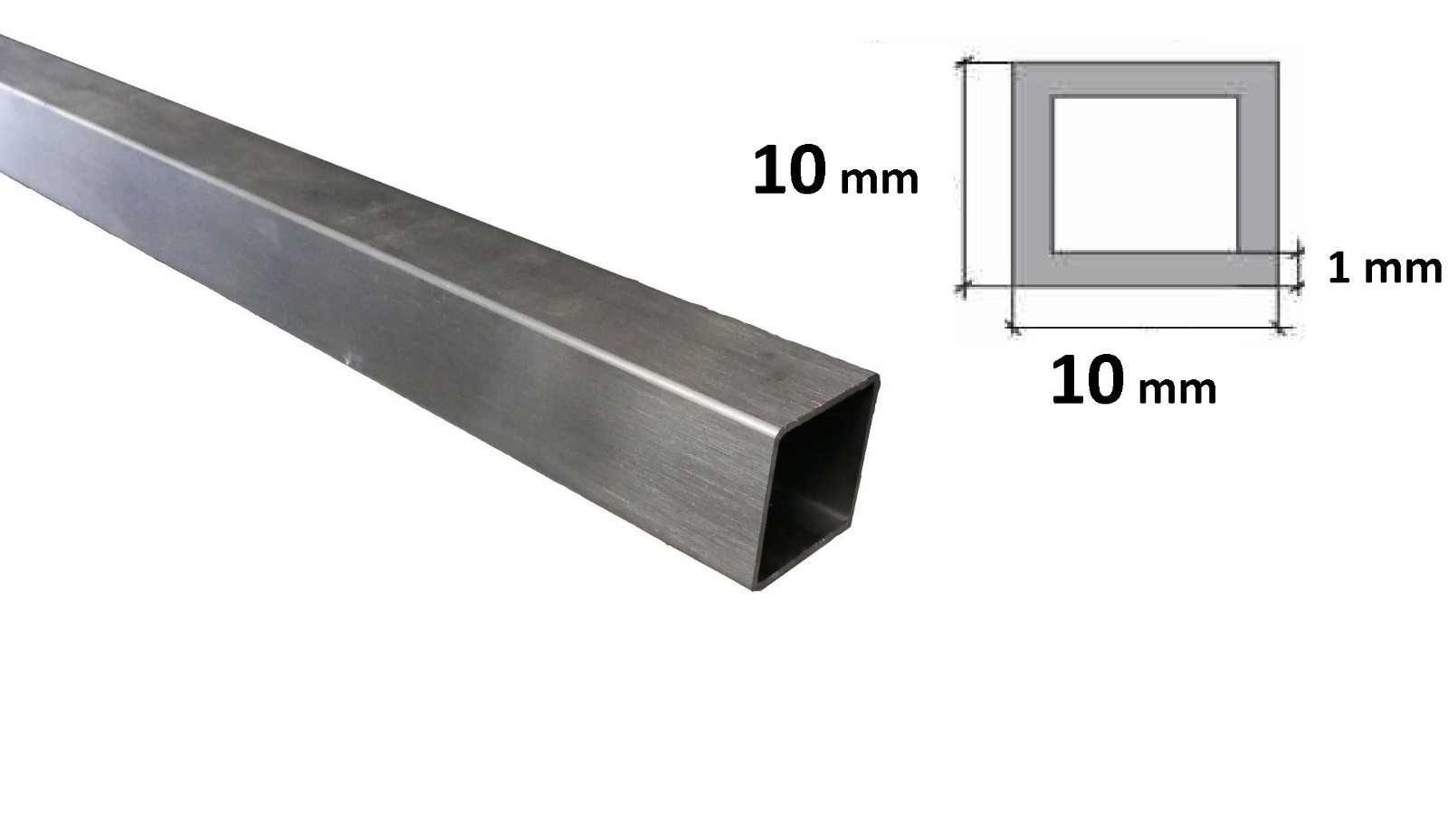 Stainless Steel SQUARE BOX Section grade 304 - 1 METER LENGTH - VARIOUS ...