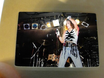 Vintage 80s Unpublished Hair/Glam/Rock/Metal/Band Slide Photo Laaz ...