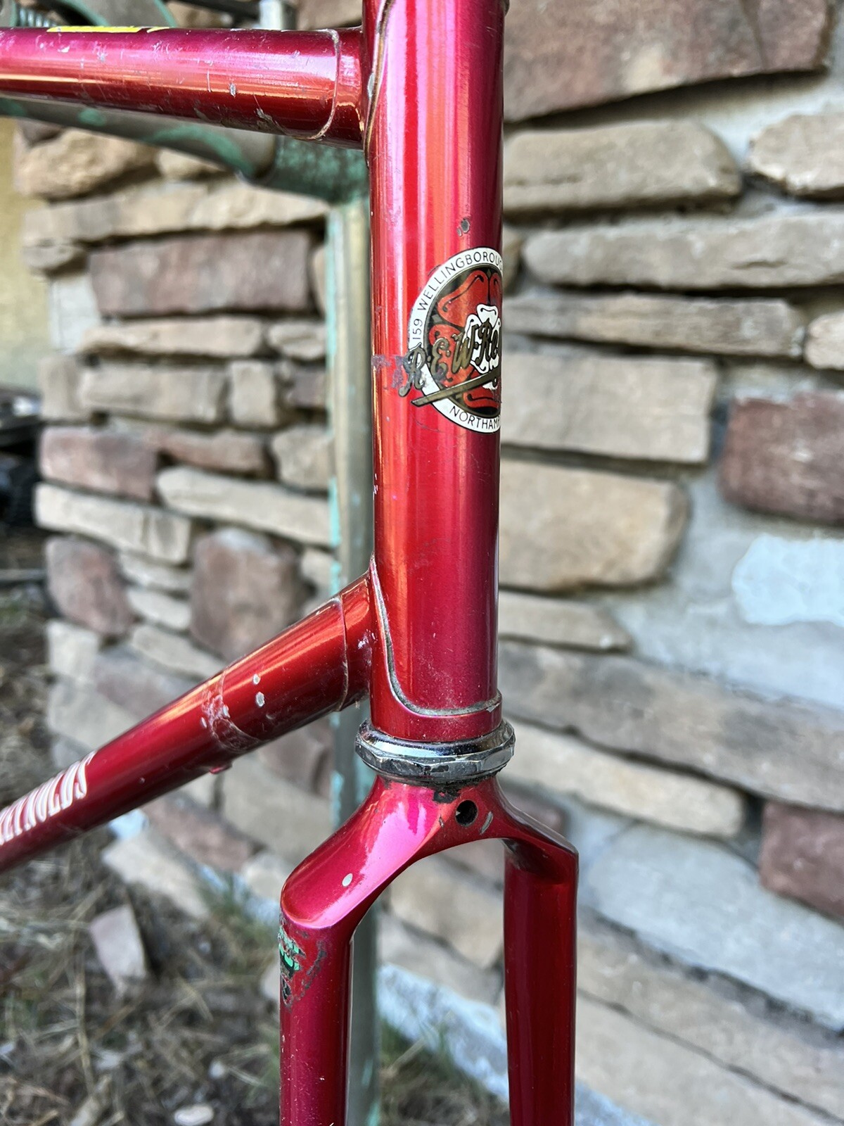 Vintage Rare REW Reynolds Frame Set 59cm Large Lugged Steel Woodrup ...