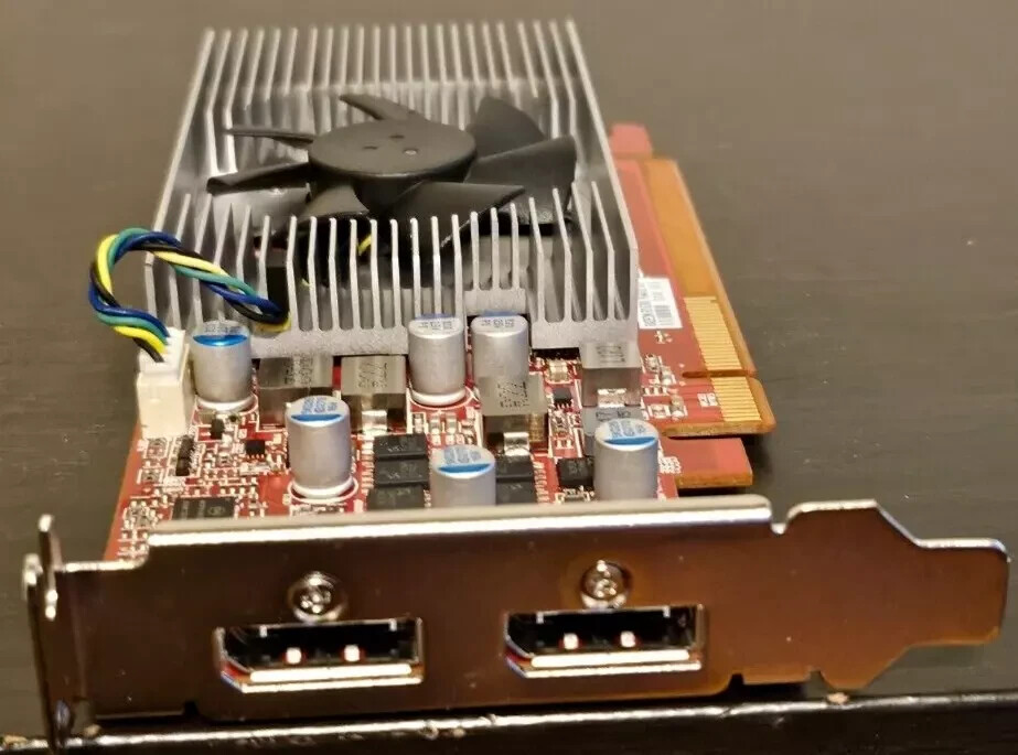 Dell AMD Radeon RX 6300 GPU 2GB Low Profile Dual Display video card. 2x ...