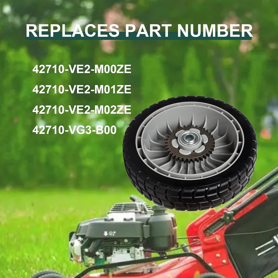 (2) New Genuine OEM Honda Rear Lawnmower Wheel 42710-VE2-M02ZE HRR HRT ...