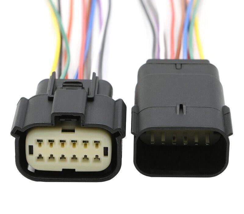 2 Pin to 20 Pin Molex MX150 Motorcycle Automotive Male Female Connector ...