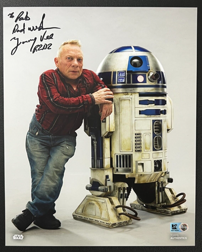 Jimmy Vee Signed 8x10 Photo TOPPS (Personalized) R2-D2 "Star Wars ...