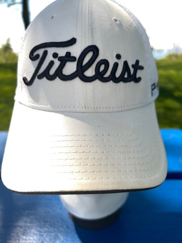Titleist Pro V1 Foot Joy New Era White/Black Hat Cap stretch Band Med ...