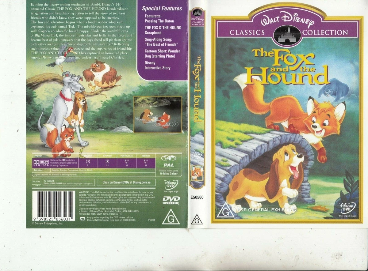 The Fox And The Hound Dvd Cover