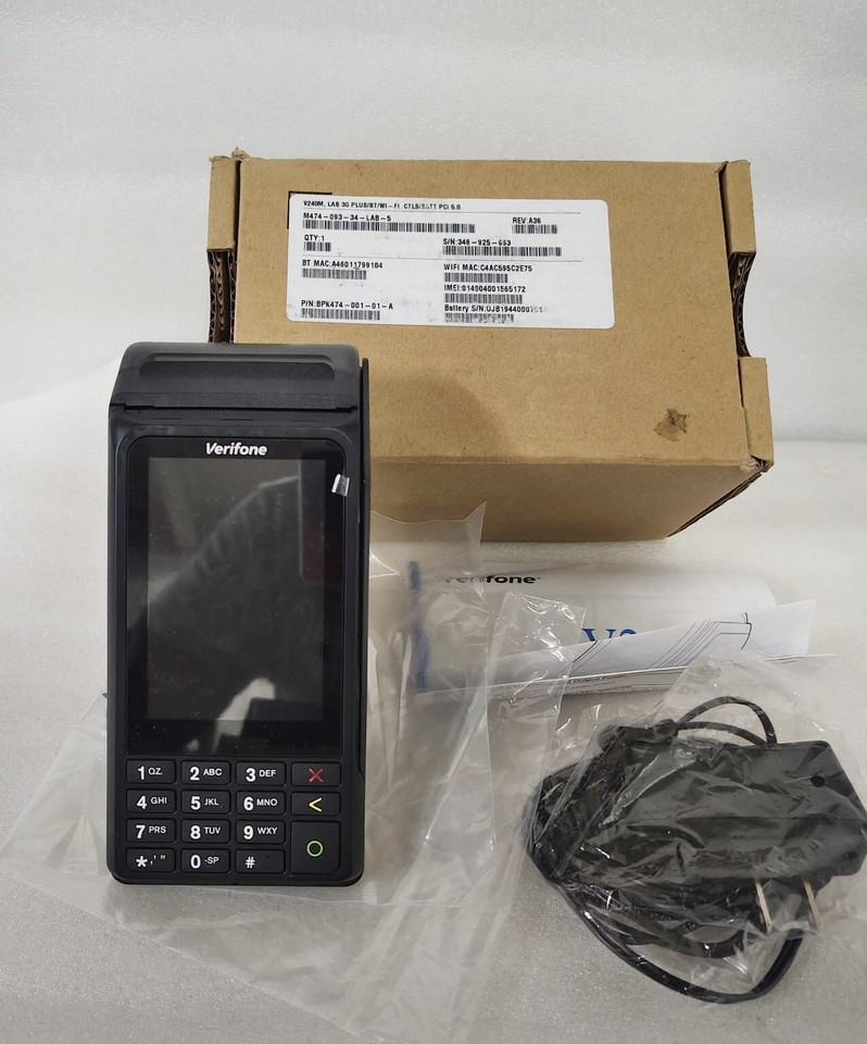 Verifone V240M Payment Terminal 3G/BT & WiFi M474-093-34 | eBay