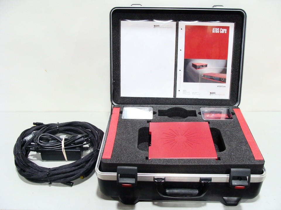 GOM Atos Core 135 Metrology 3D Scanner W/ Calibration Panel & Case - NO ...