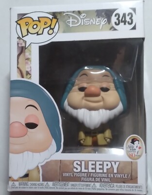 Funko Pop Sleepy #343 Disney Snow White and the Seven Dwarfs 80th ...