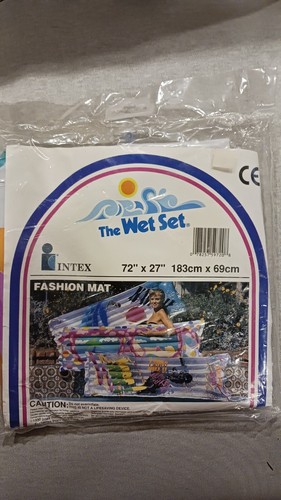 Vintage Intex The Wet Set Action Mat Beach Print Pool Float Style 1990 ...