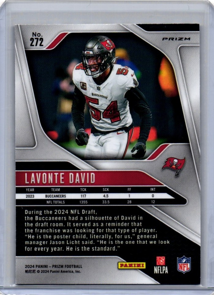 Panini Prizm Lavonte David Checkered SSP Case Hit | eBay