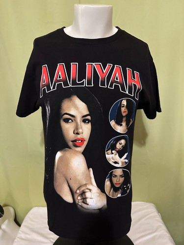 Aaliyah Men's Black T Shirt Size Medium Alstyle | eBay