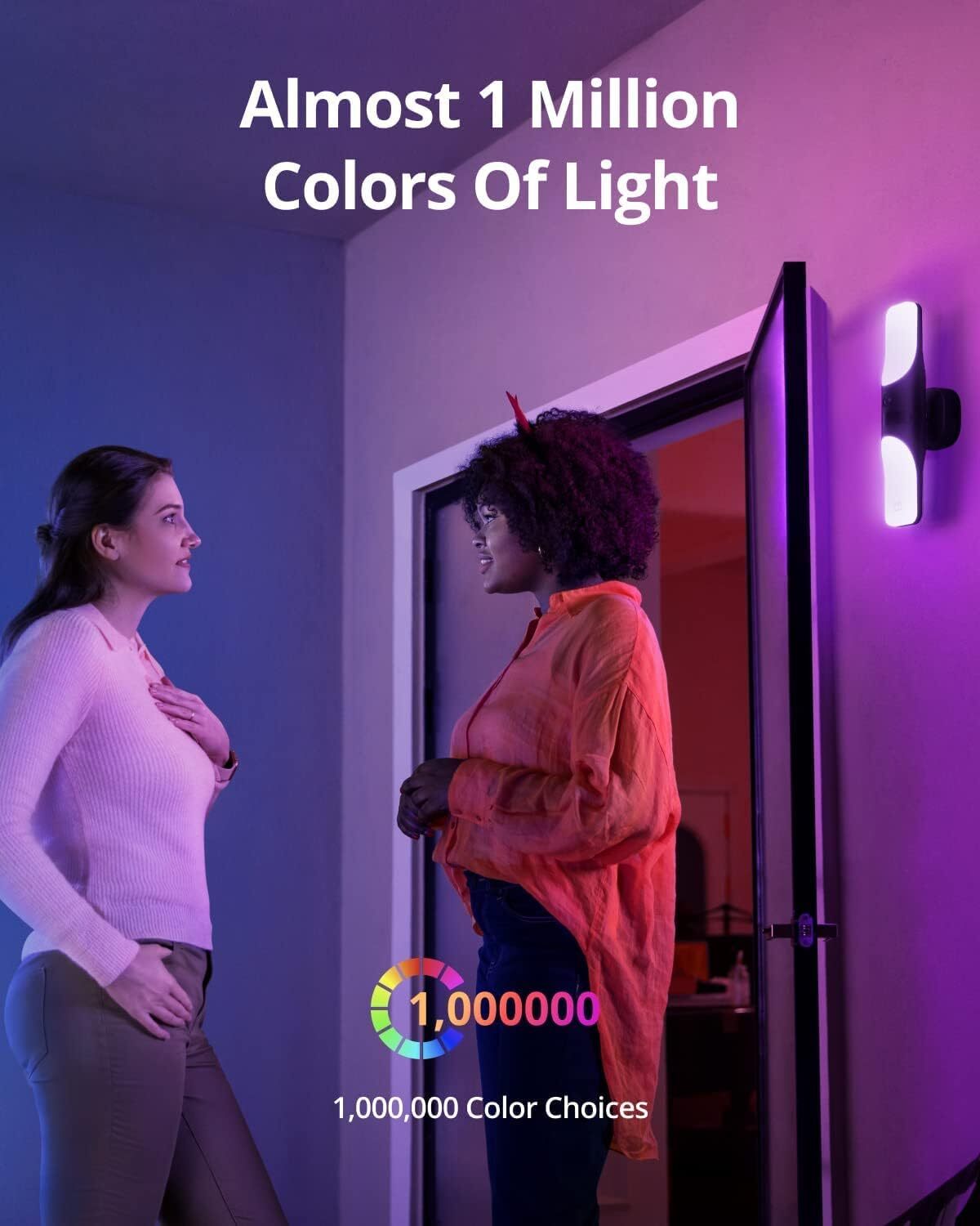 eufy Security Wall Light Camera 2K Floodlight Cam Color Night Vision ...