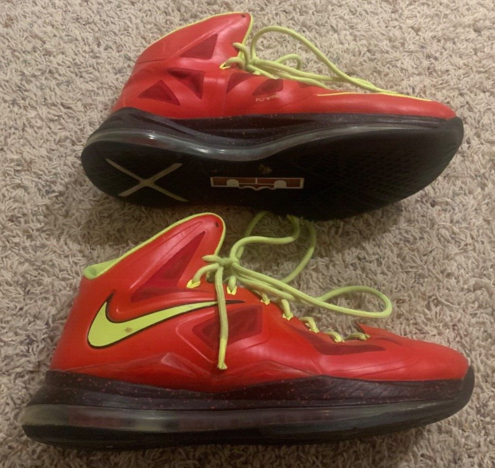 Lebron 10 Red And Yellow