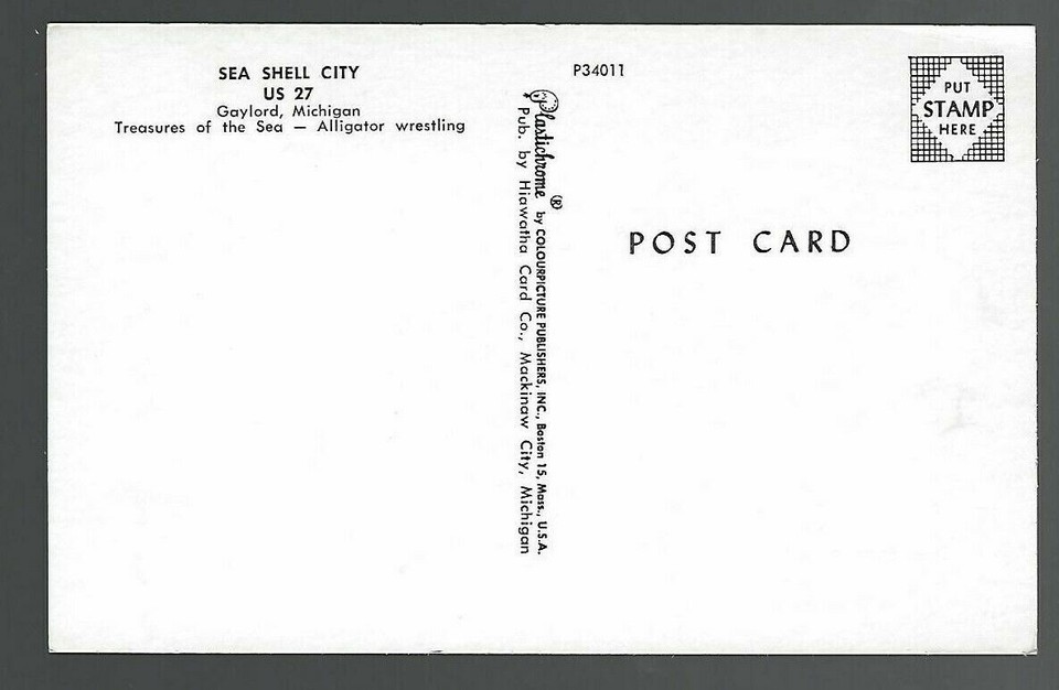 Sea Shell City Gaylord US 27 40's & 50's cars seashells tourist ...