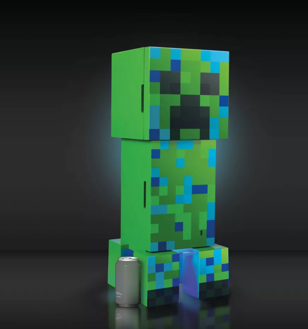 MINI Minecraft Charged Creeper Figural Mini Fridge - Green (18053 ...
