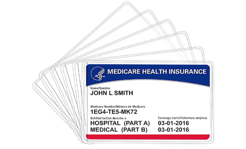 6 Pack New Medicare Card Holder Protector Sleeves 12Mil Clear PVC ...