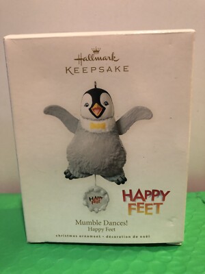 2008 Hallmark Ornament ~ MUMBLE DANCES ~ Happy Feet Features Movement ...