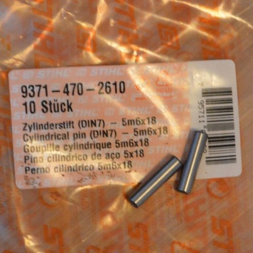 Genuine Stihl Crankcase OEM Cylindrical Pins 5m6 x 18mm 9371 470 2610 ...