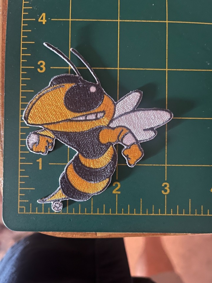 Georgia Tech patch bee yellow jackets GA Tech bee patch iron or sew on ...