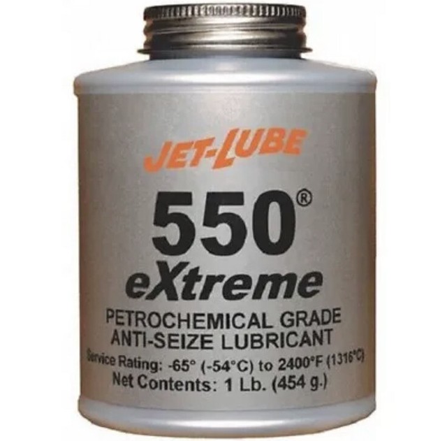 Jet-Lube 550 Extreme Nonmetallic Anti-seize Compound 1 Lbs Brush Top ...
