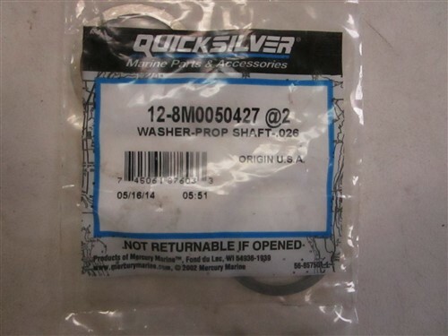 MERCURY QUICKSILVER PROPELLER SHAFT WASHER PAIR (2) 12-8M0050427 MARINE ...