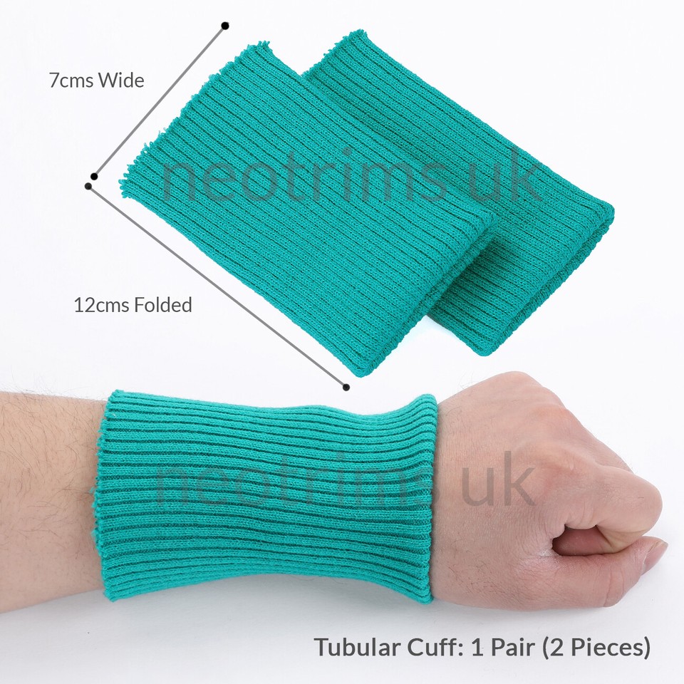 Rib Knit Cuffs Pair,Tubular Ribbing Seamless Cuffing Fabric ReVamp ...