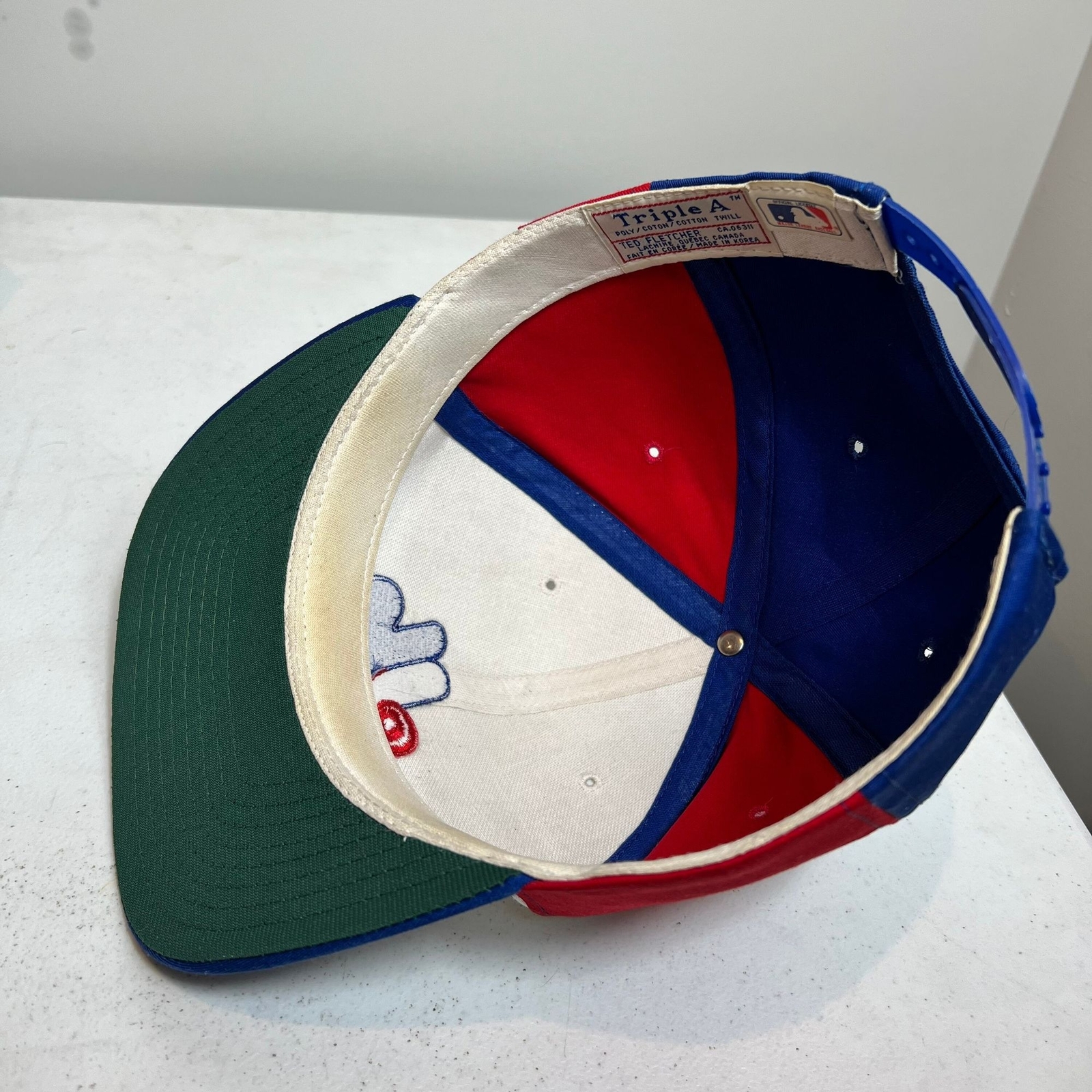 Vintage Montreal Expos Pinwheel Snapback Hat MLB Baseball Ted Fletcher ...