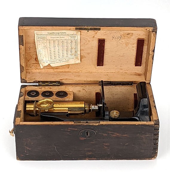 Vintage Busch Rathenow Monocular Microscope with Box and Key - 21320 | eBay