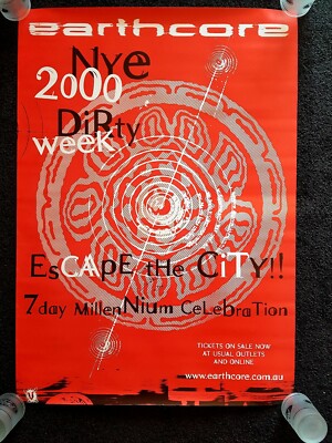 Earthcore 1999-2000 Millennium NYE Festival, Limited,Rare, Vintage ...