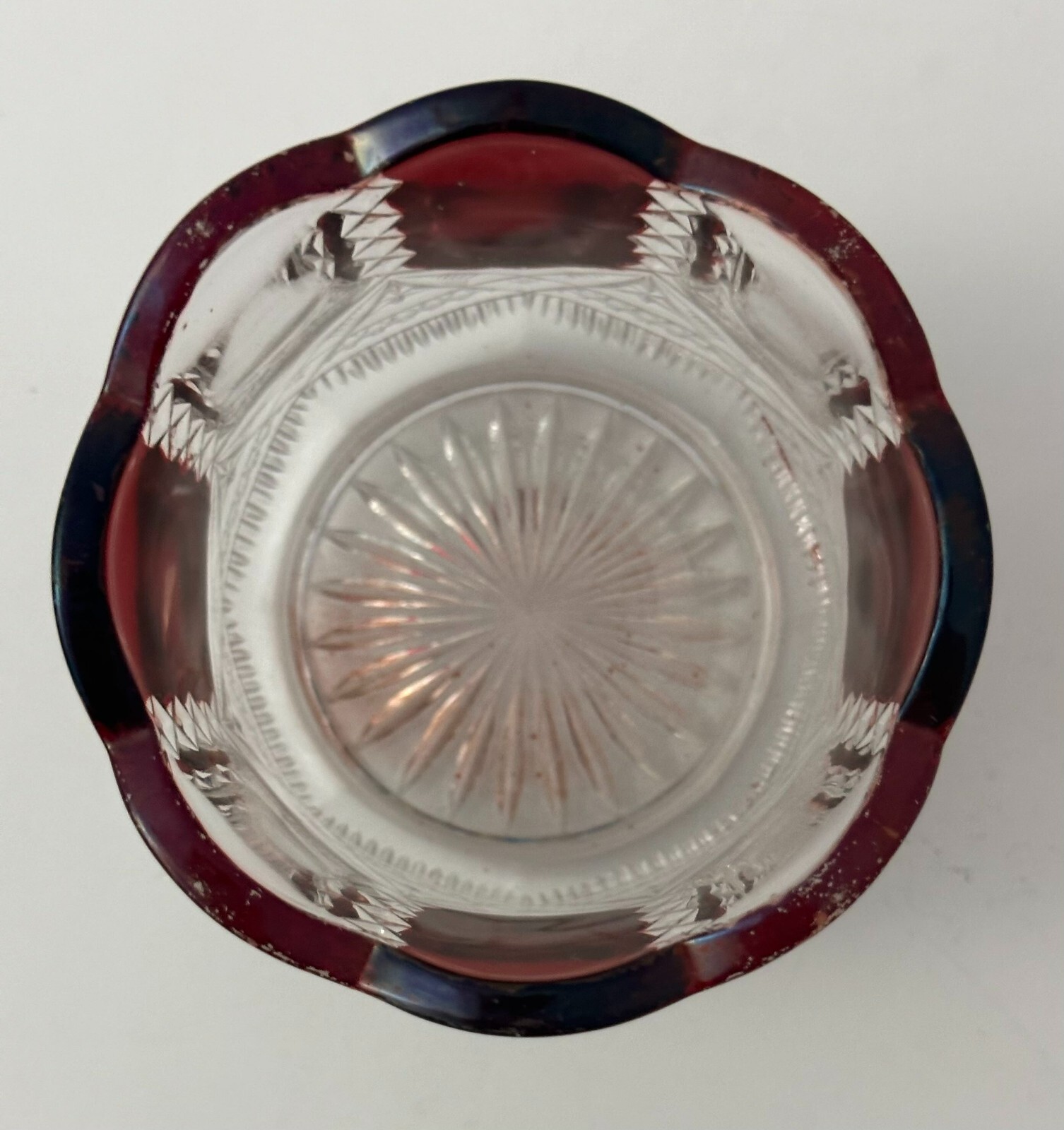 Antique McKee Crescent Ruby Flashed Votive Candle Holder EAPG Size 2 ...