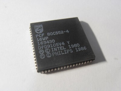PCF80C552-4 16WP Single-chip 8-bit MCU ROMLESS PLCC68 PHILIPS | eBay