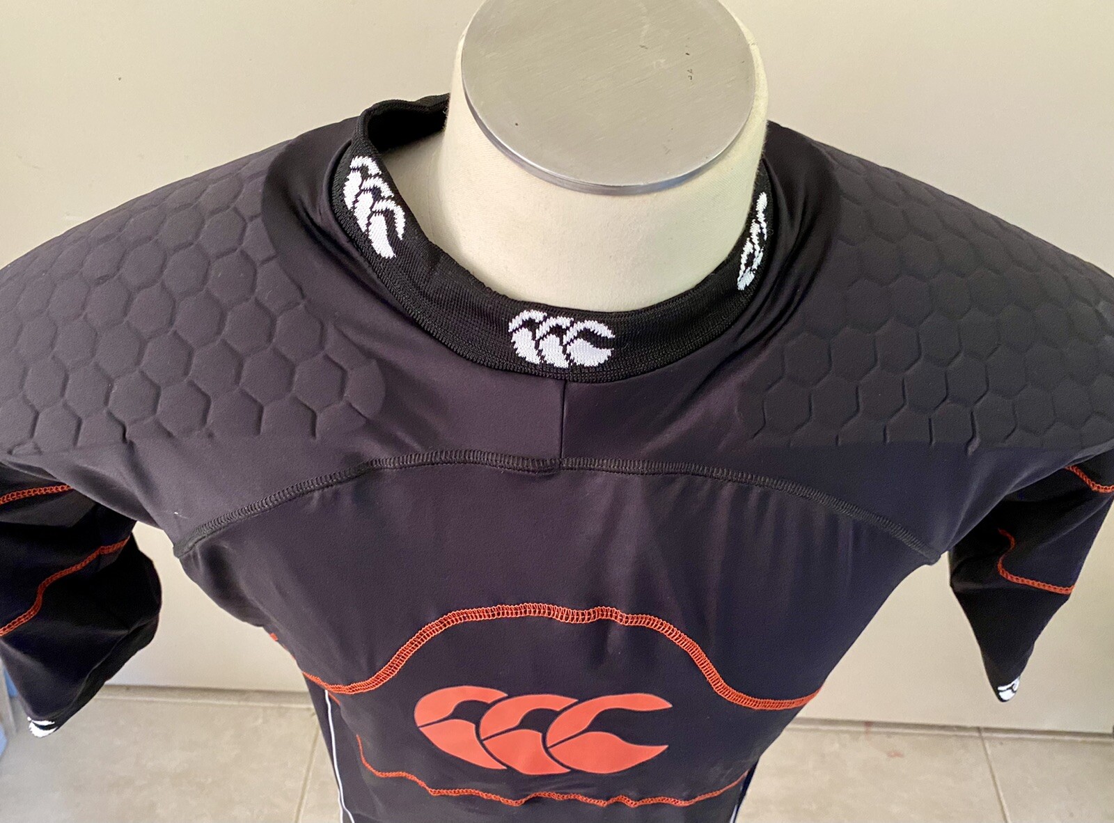 Canterbury Flexitop Elite Mens Rugby Top - Black/Red - Size XL | eBay