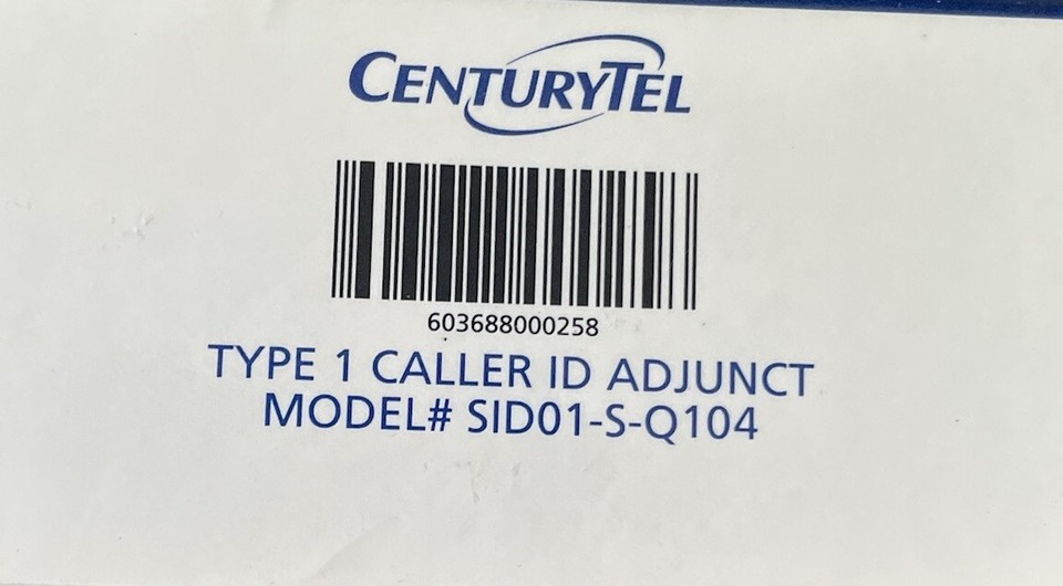 CenturyTel Caller ID Box for Landline Phone Number Lcd Display SID01-S ...