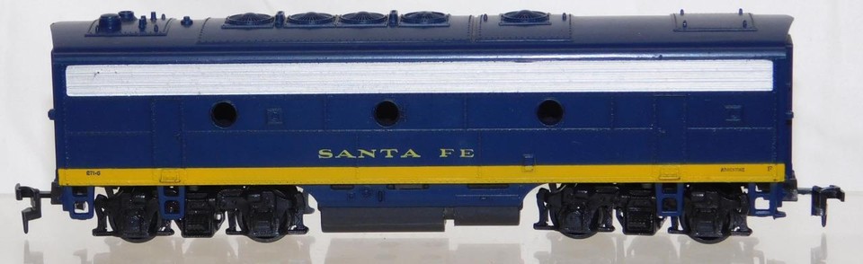 Athearn blue Santa Fe F7 B diesel dummy non-powered HO Scale Bluebonnet ...