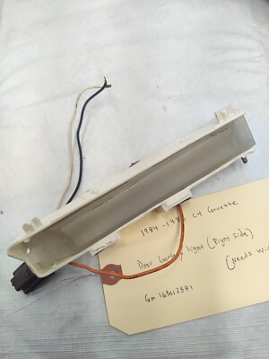 1984-1985 C4 Corvette Door Panel Light Courtesy Lamp Passenger Side ...