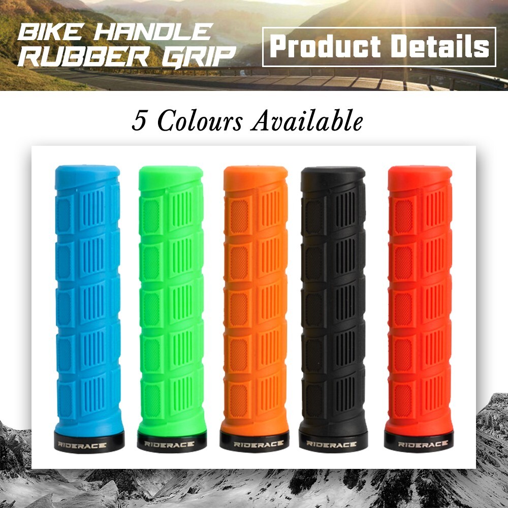Anti Slip Soft Black Bike Handlebar Handle Hand Grips BMX MTB Mountain ...