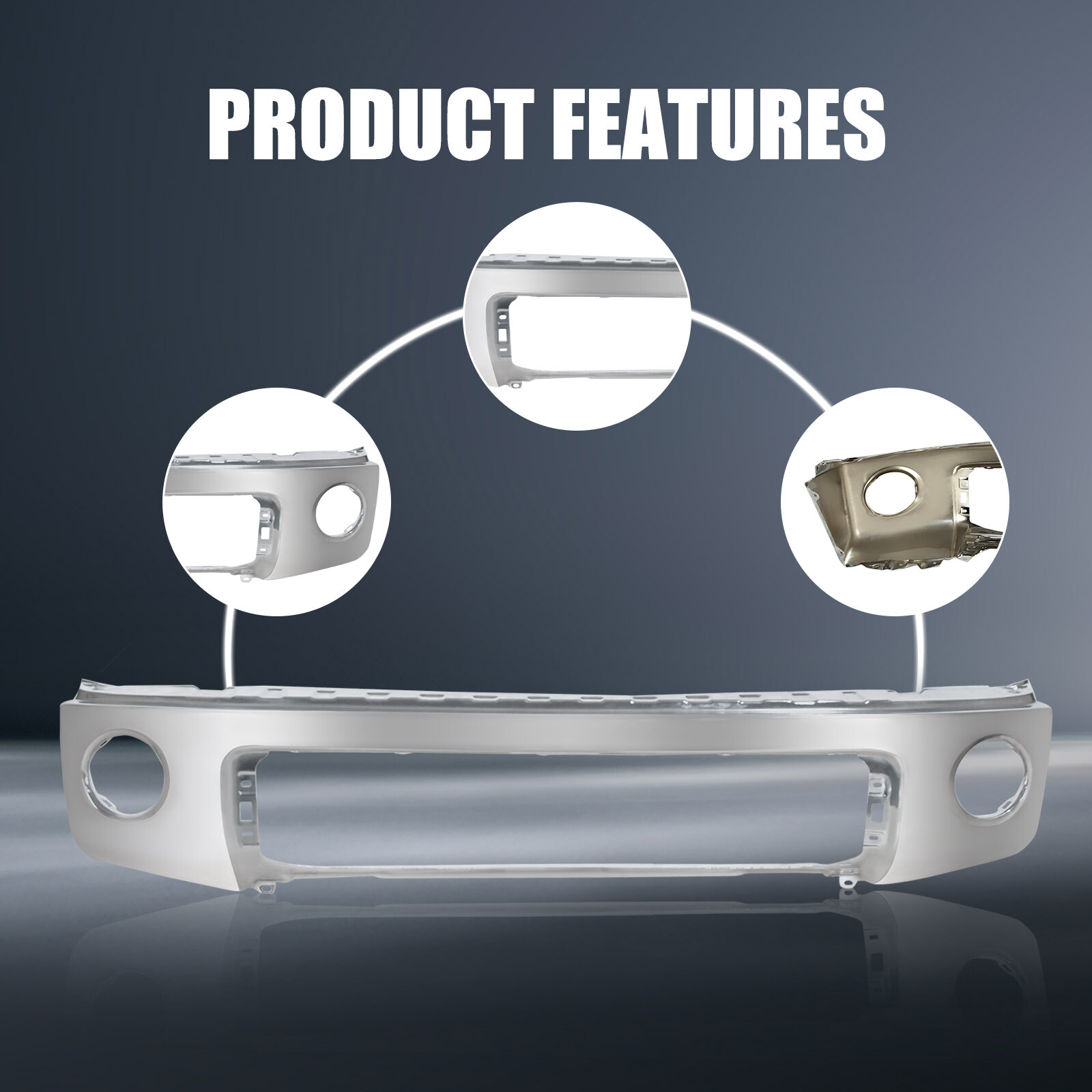 2007-2013 Toyota Tundra Front Bumper Chrome Steel | 521110C021 ...