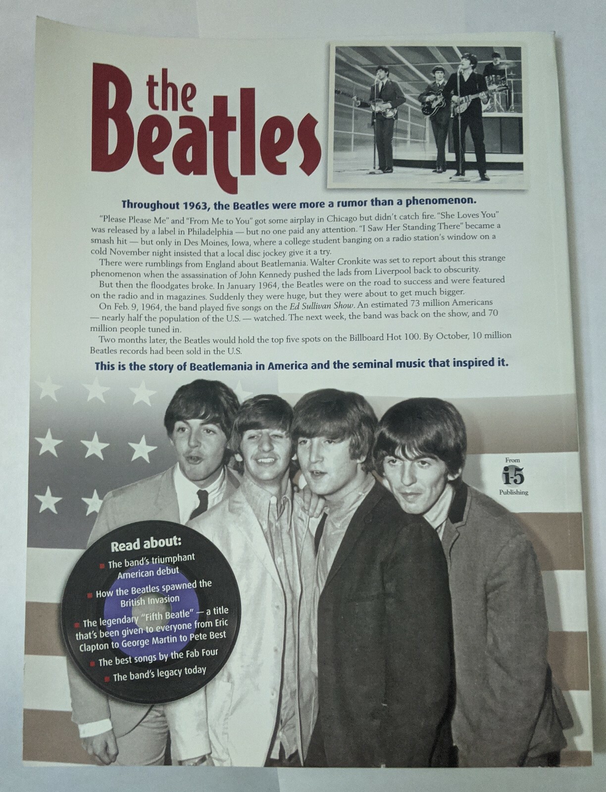 2014 The Beatles 50 Years of Beatlemania In America Magazine NICE! Best ...